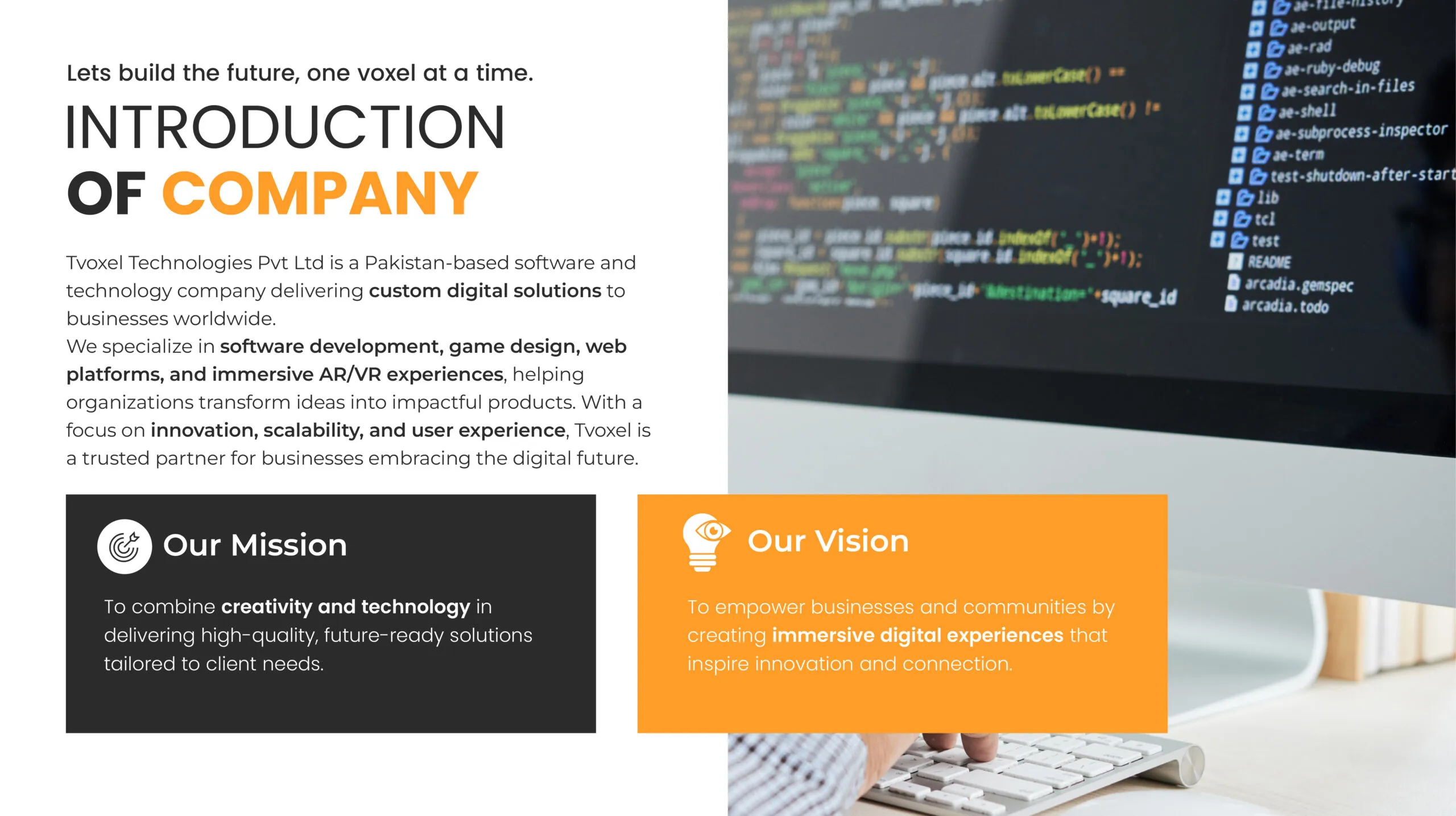 Tvoxel Company Profile | Custom Software & Game Design Experts